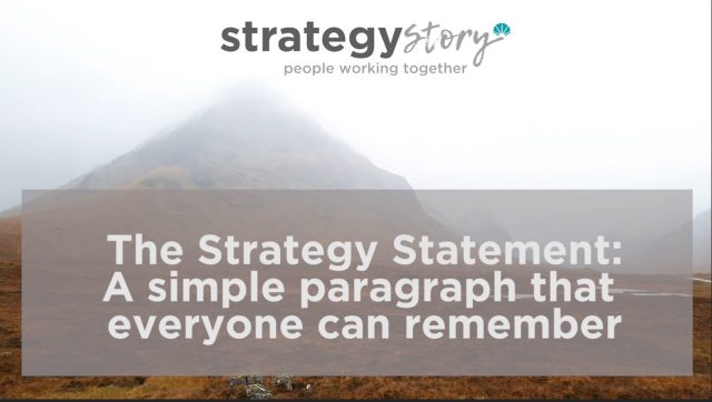 Demystify Strategy with a Strategy Statement - Strategy Story